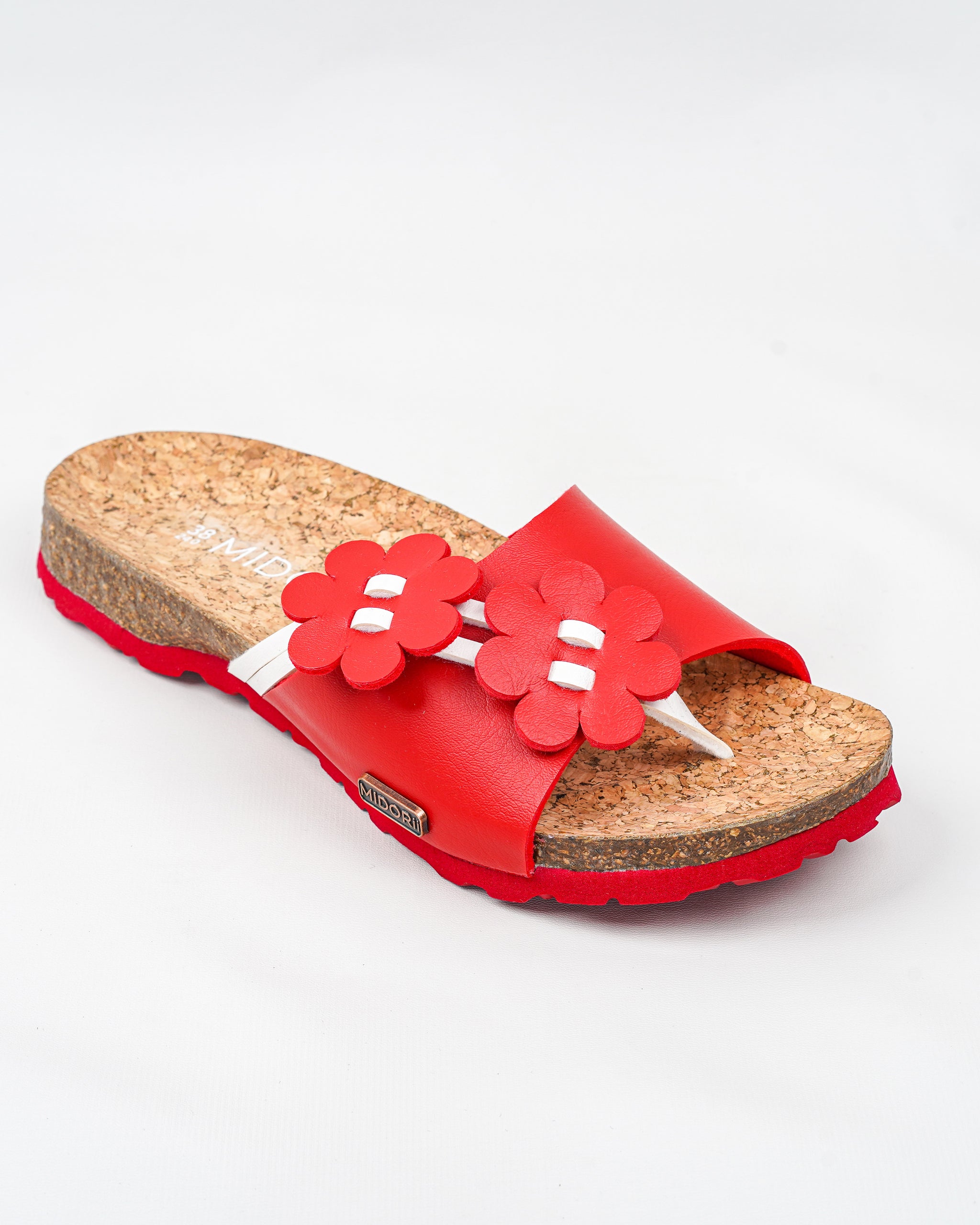 Garden Red Slides for Women - MIDORii