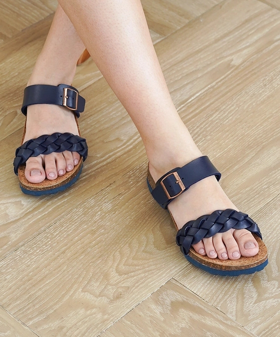 Victoria Navy Sandals for Women - MIDORii